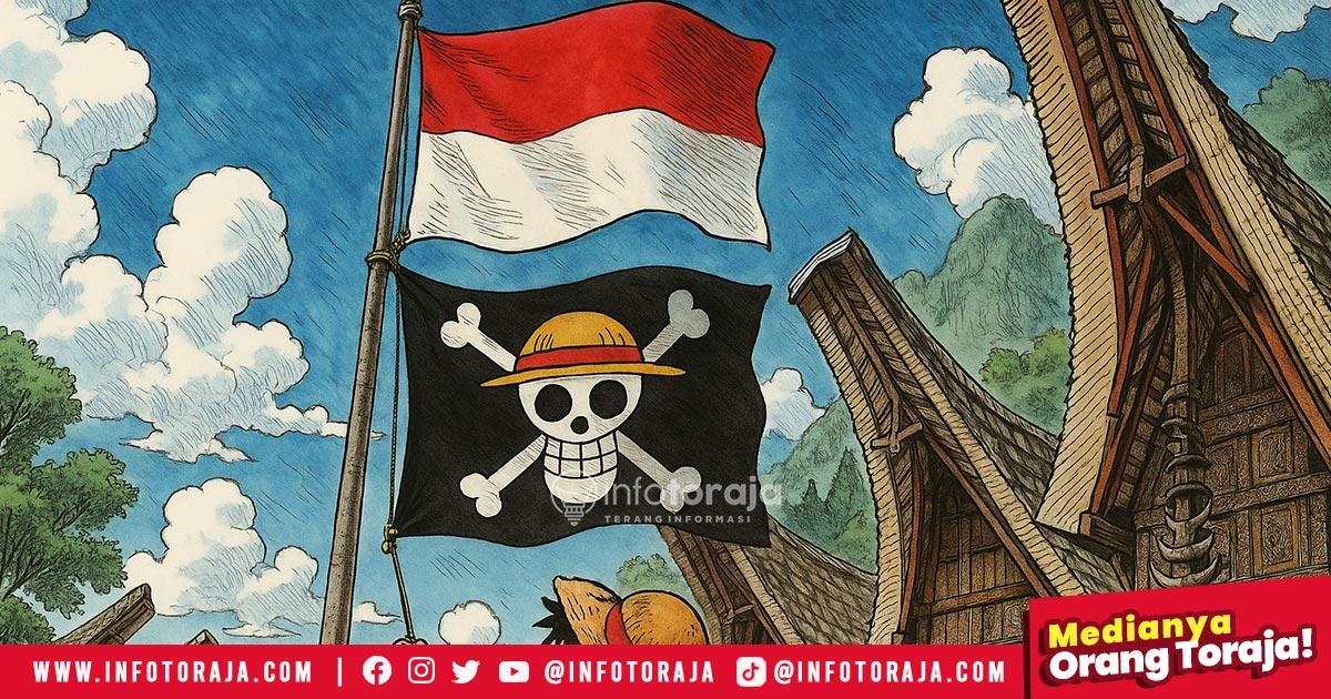 Fenomena Bendera One Piece Menggema di Tanah Air, Viral Jelang HUT RI ke‑80 - InfoToraja.com